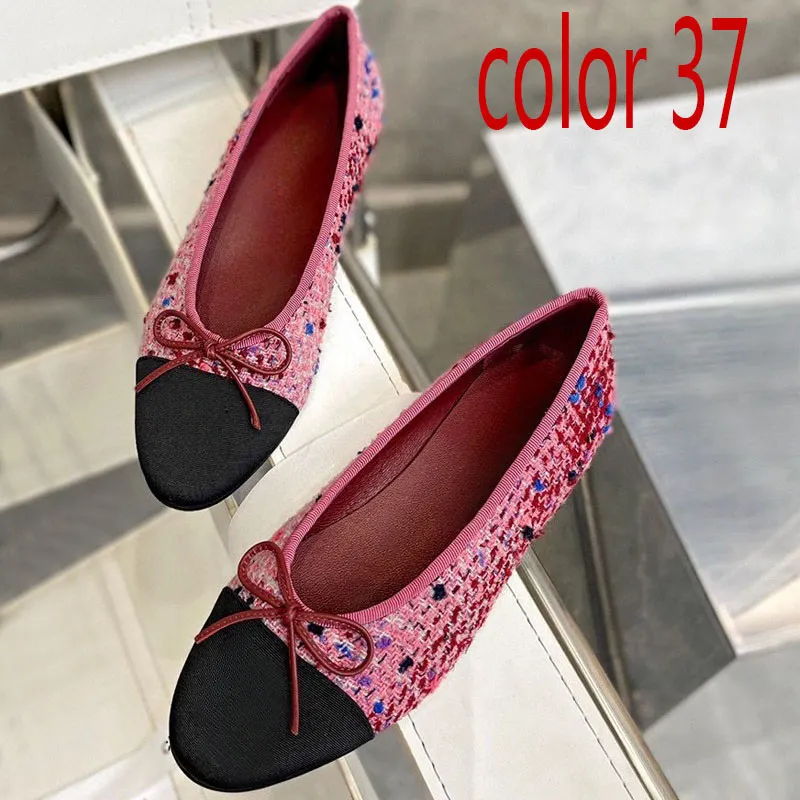 Designer Leather Ballet Ballet Shoes For Women Spring/Autumn Fashion ...