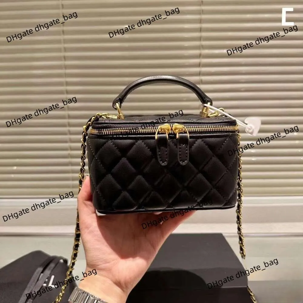 Fashionable Chain Zipper Lipstick Box Storage Bag, High End Crossbody Handbag For Women, Stylish ...