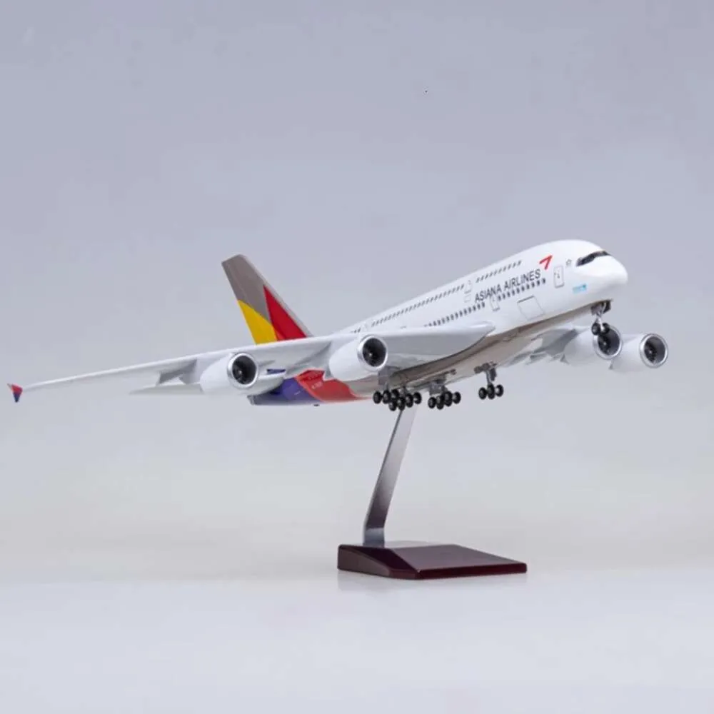 46CM 1/160 Scale Wide Body Airplane Model With LED Light And Landing ...