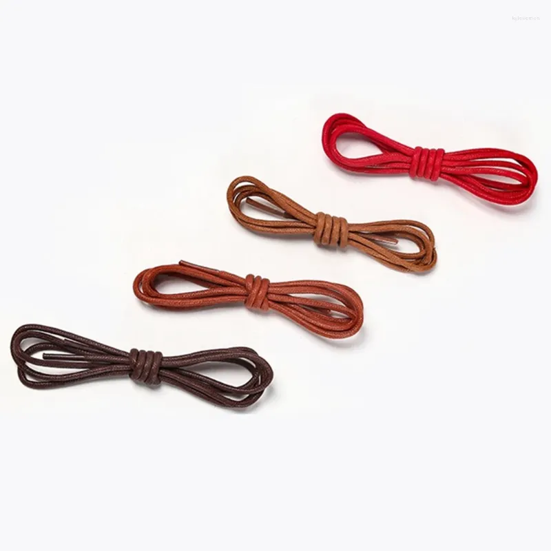 Shoe Parts Round Waxed Shoelaces For Oxford Dress Canvas Sneaker Laces ...