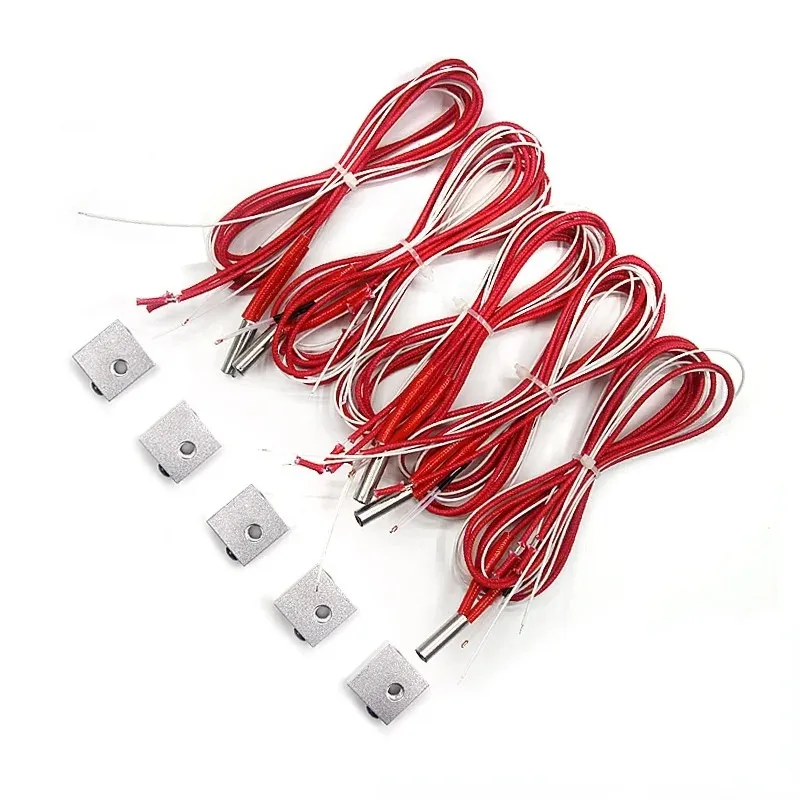 3D Printer 12V 40W Heating Tube with Aluminum Heating Block for MK8 ...