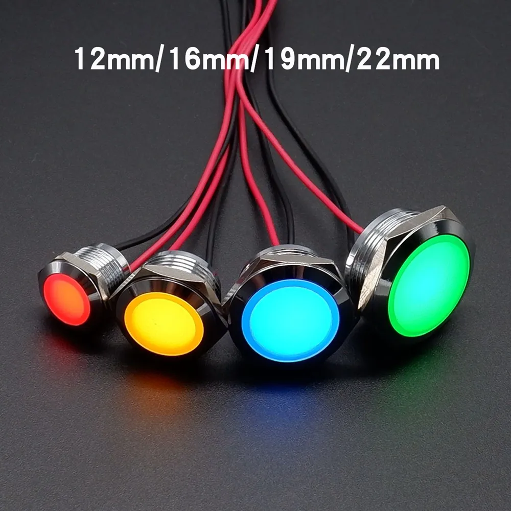 DHgate.com:LED Indicator Light, Metal Signal Lamp, Wire Included, 6V ...