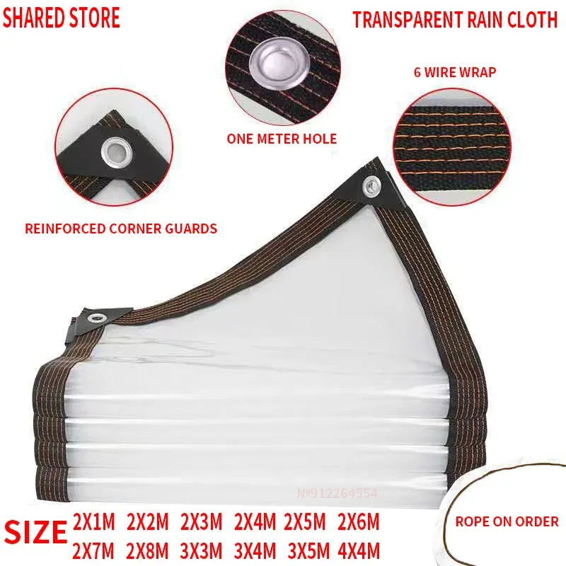Transparent Rainproof PE Film Waterproof Balcony Garden Succulent Plant ...