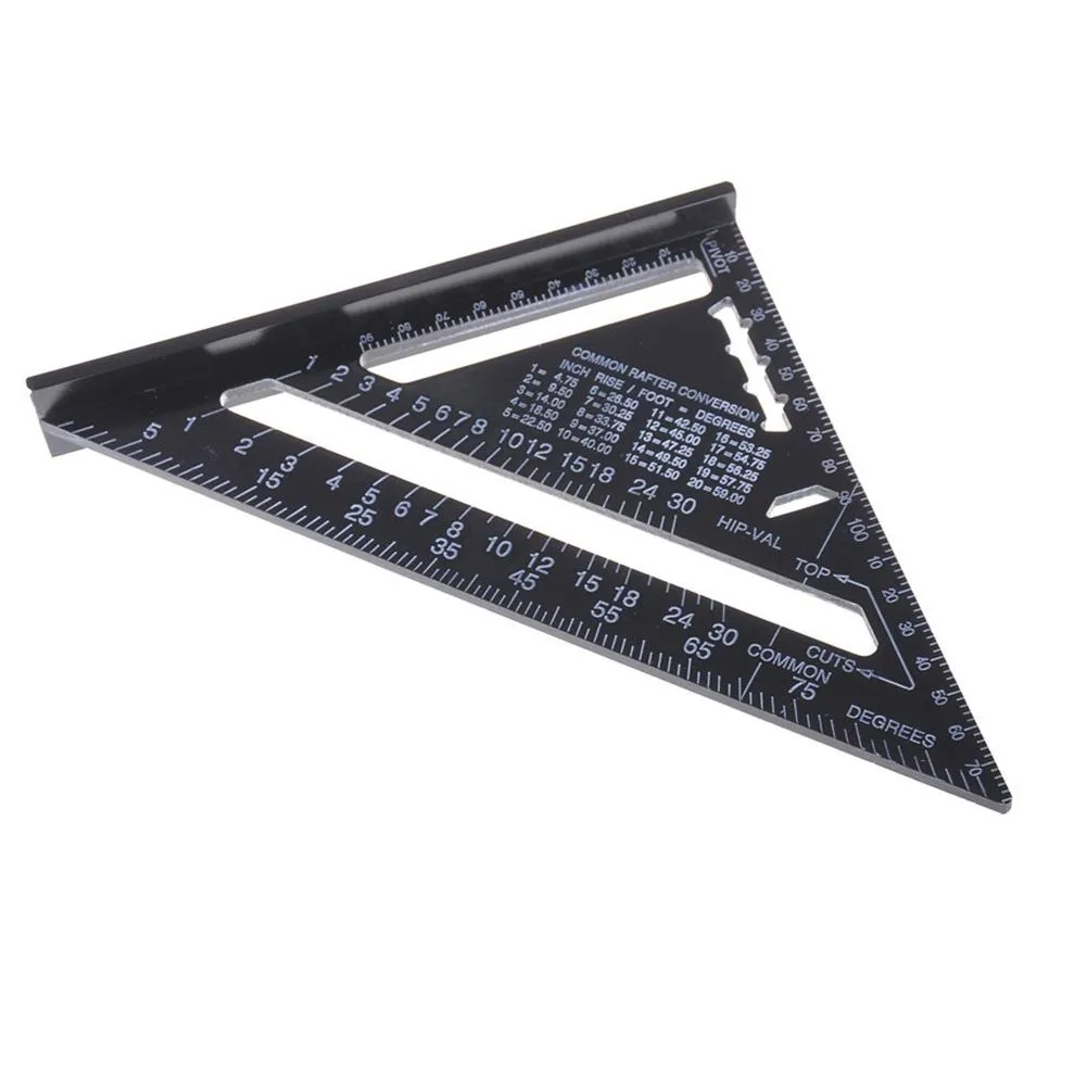 7 Inch Aluminum Alloy Triangle Angle Protractor Speed Try Square ...