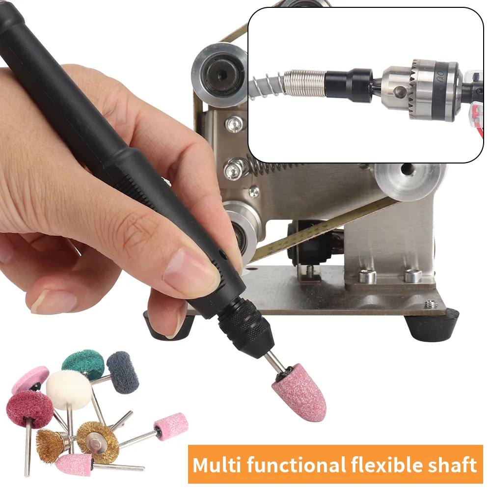 Mini Electric Belt Sander DIY Polisher with 10 Sanding Belts - Portable ...