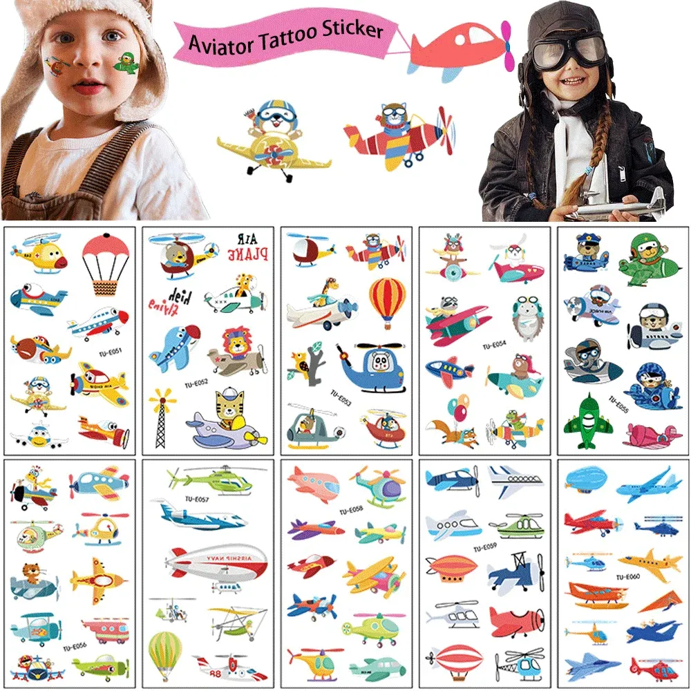 Aviator Adventure Themed Birthday Party 3 wall art set with Balloons ...