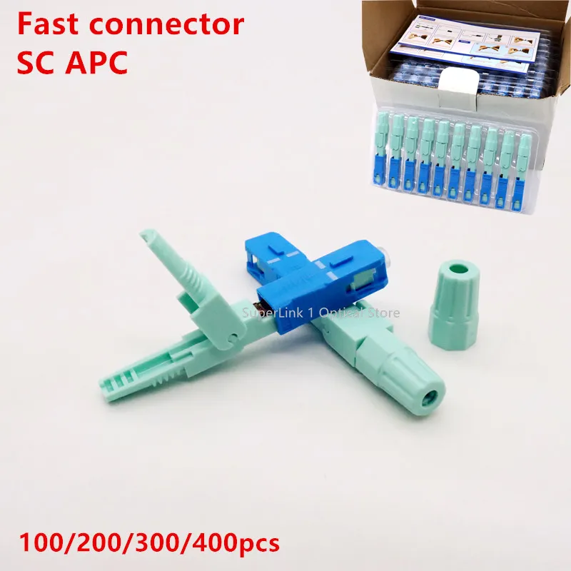 SC UPC Single-Mode Fiber Optic Cold Connector for FTTH Network 2-Pack ...