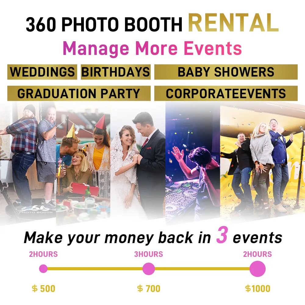 360 photomatic booth Portable with Custom Logo, Automatic Video Booth ...
