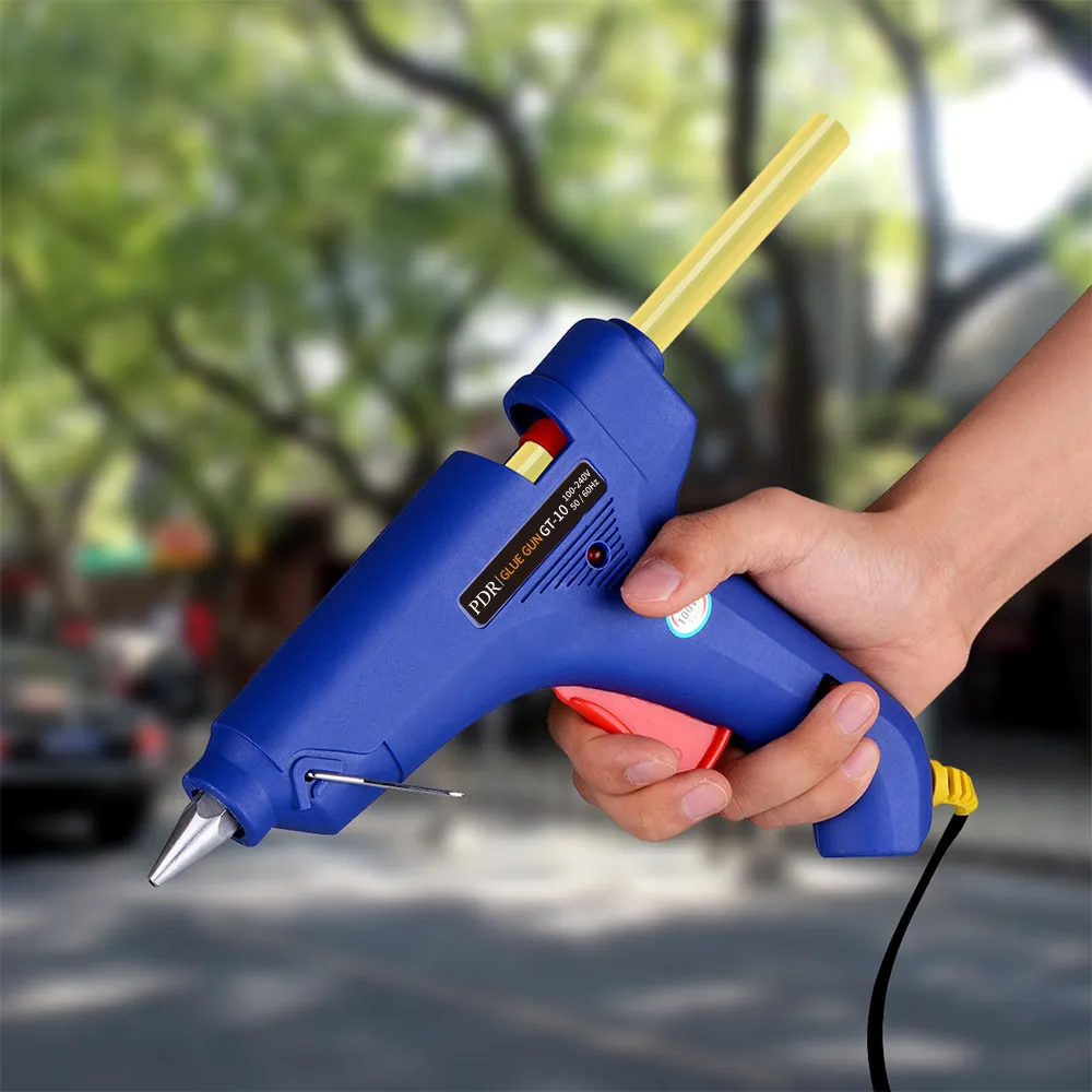 100W Hot Melt Glue Gun with 11mm Glue Sticks, Mini Industrial Hot Gun ...