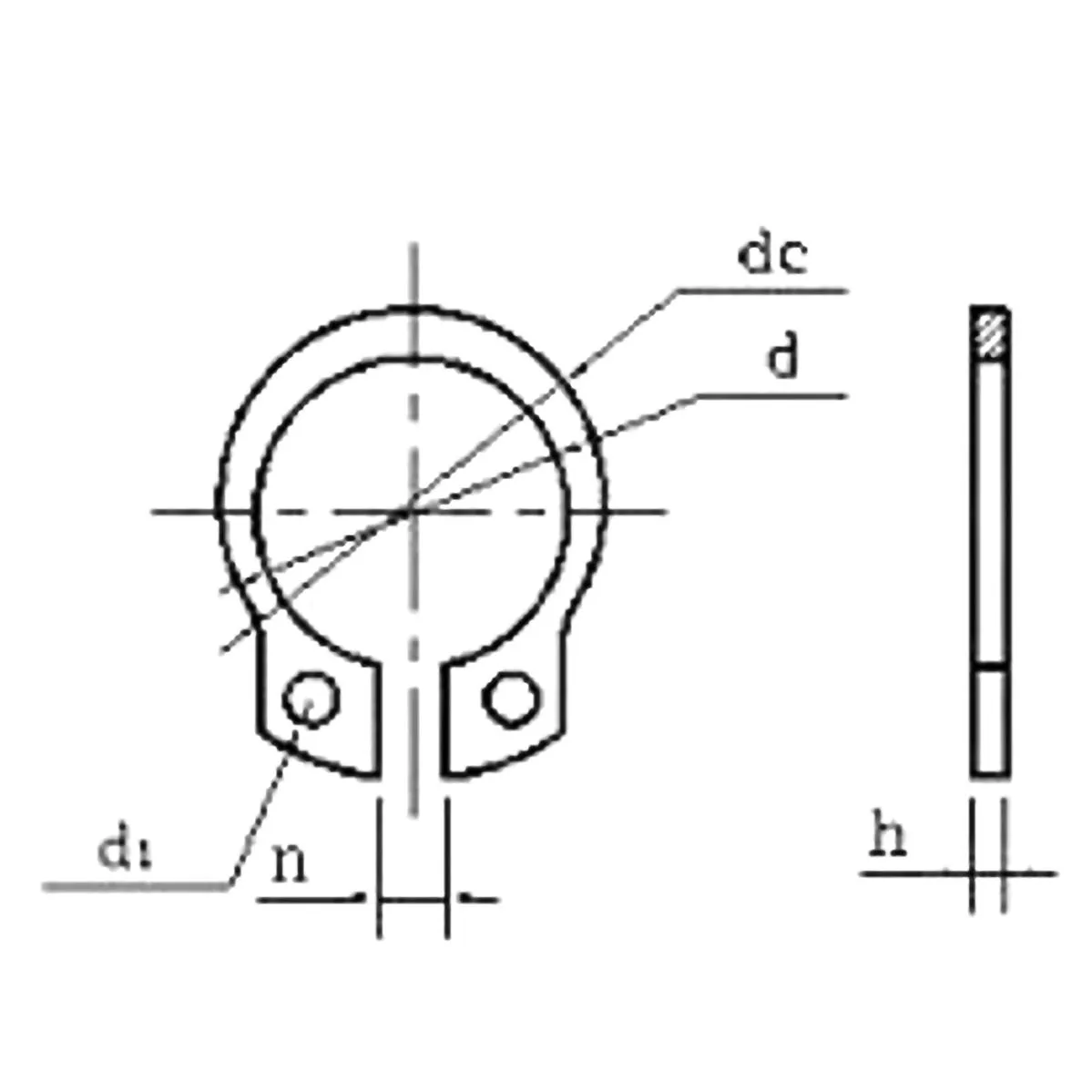 M5-M70 Manganese Steel Circlips for Shaft Retaining Ring Bearing ...