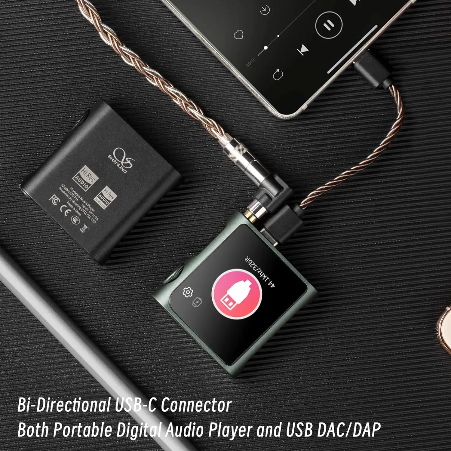 SHANLING M0 Pro Hi-Res Audio Player: Dual ES9219C DAC, LDAC, aptX ...