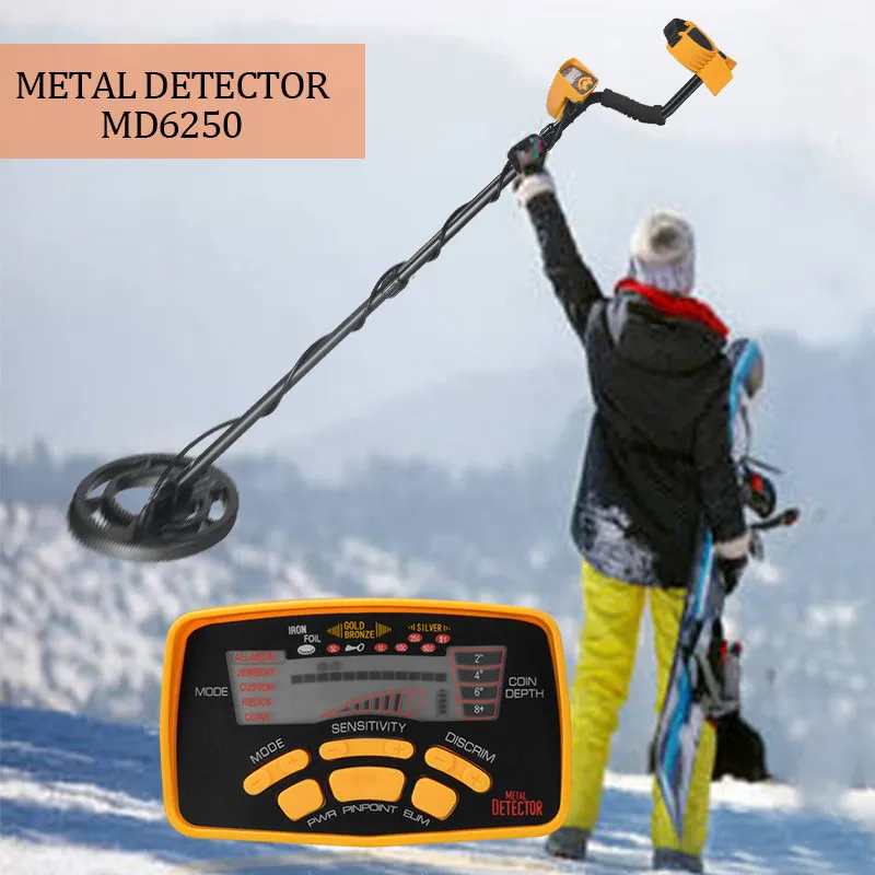 MD-6250 High Performance Underground Metal Detector with Three Detect ...