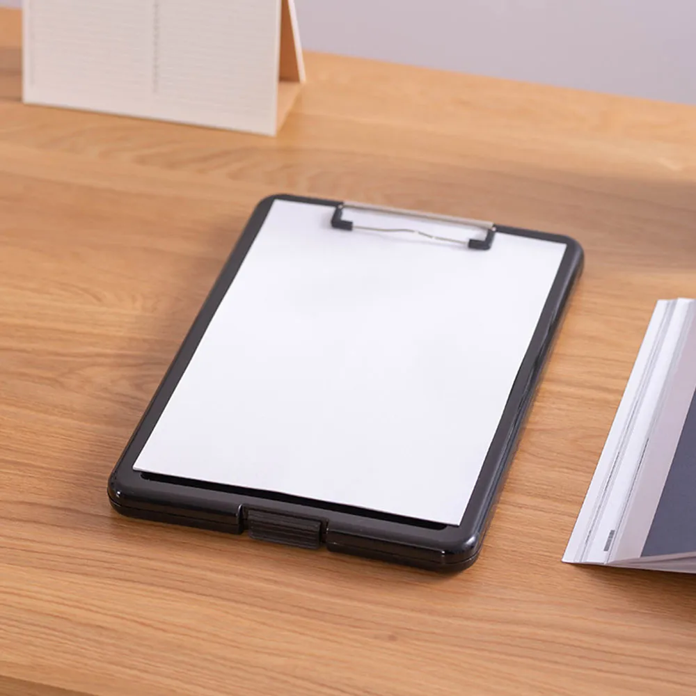 A4 Clipboard File Box: Portable Document Organizer with Pen Holder ...