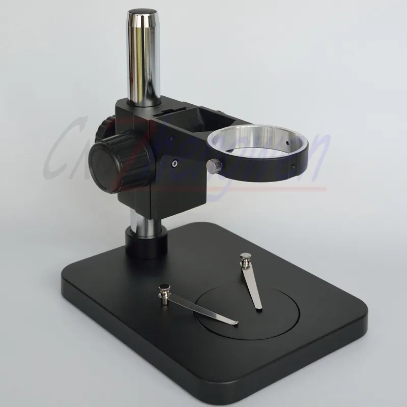 BlacK 7X 45X Table Key Pillar Stand Zoom Simul Focal Trinocular Stereo ...