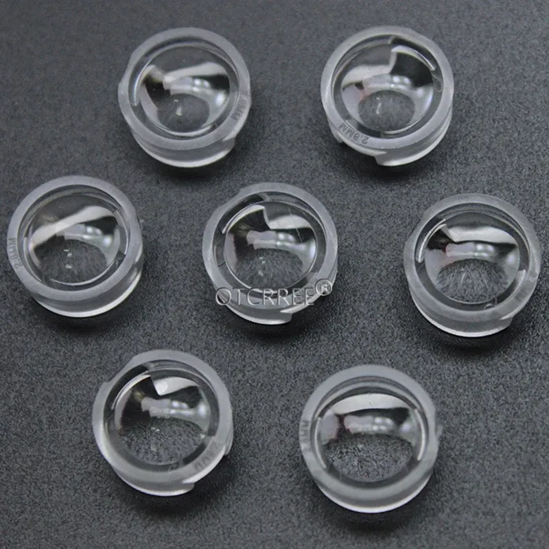 13mm 1W 3W Mini LED Lens 15 30 45 60 90 100 Degree For IR CCTV LED PCB ...