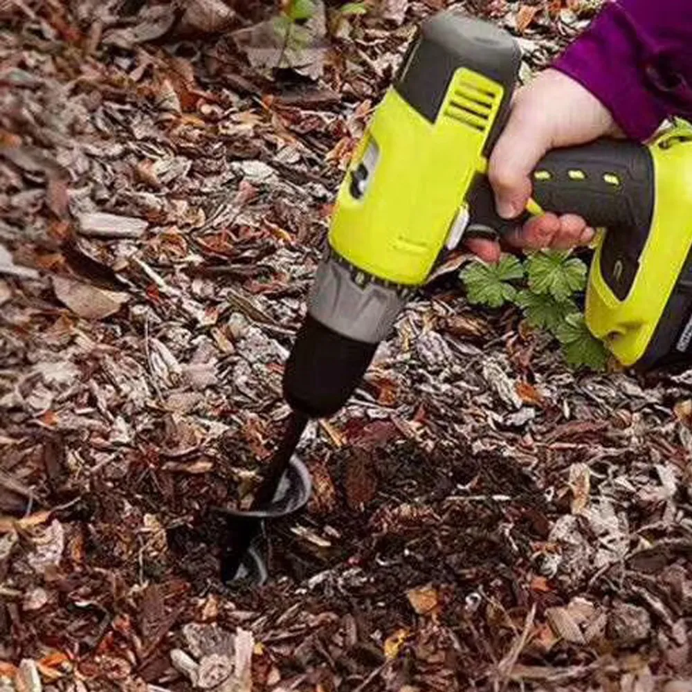 Garden Auger Drill Bit Tool 4 Sizes Spiral Hole Digger Ground Drill ...