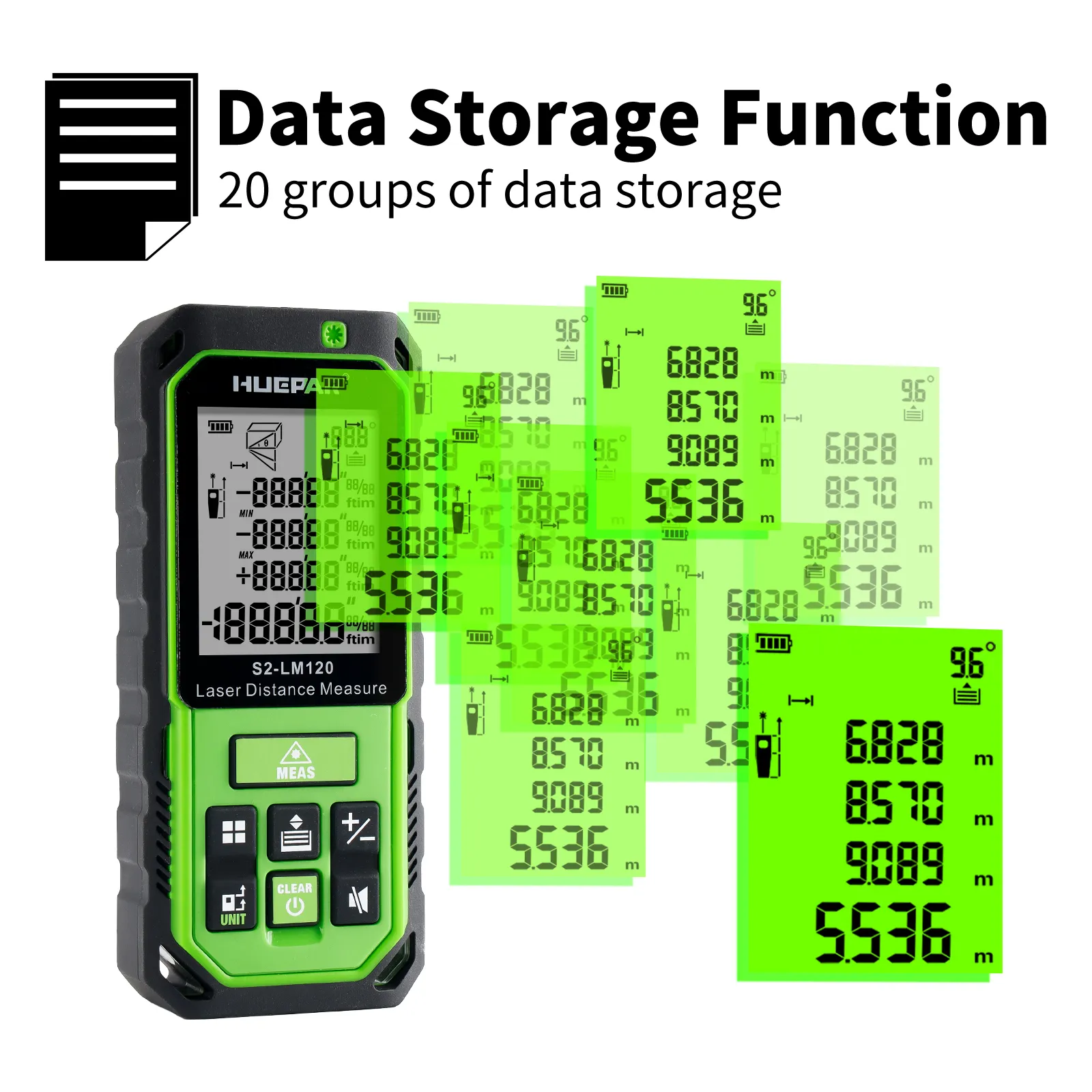 Huepar Green Beam Laser Distance Measure Rechargeable... From Ddmyjan ...