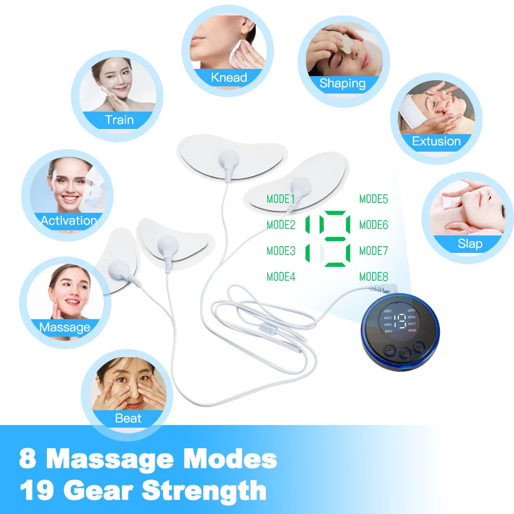 DHgate.com:2024 Mini Neck Massager Portable EMS Electric Massage Patch ...