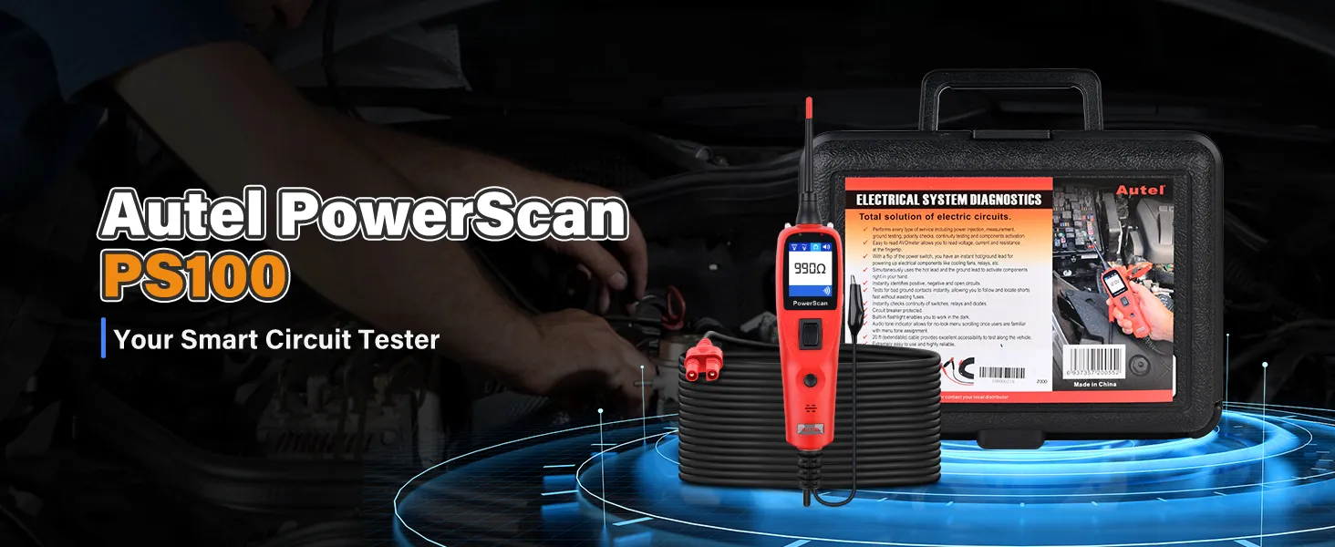 Autel PS100 PowerScan automotive scan tool for Automotive Circuit ...