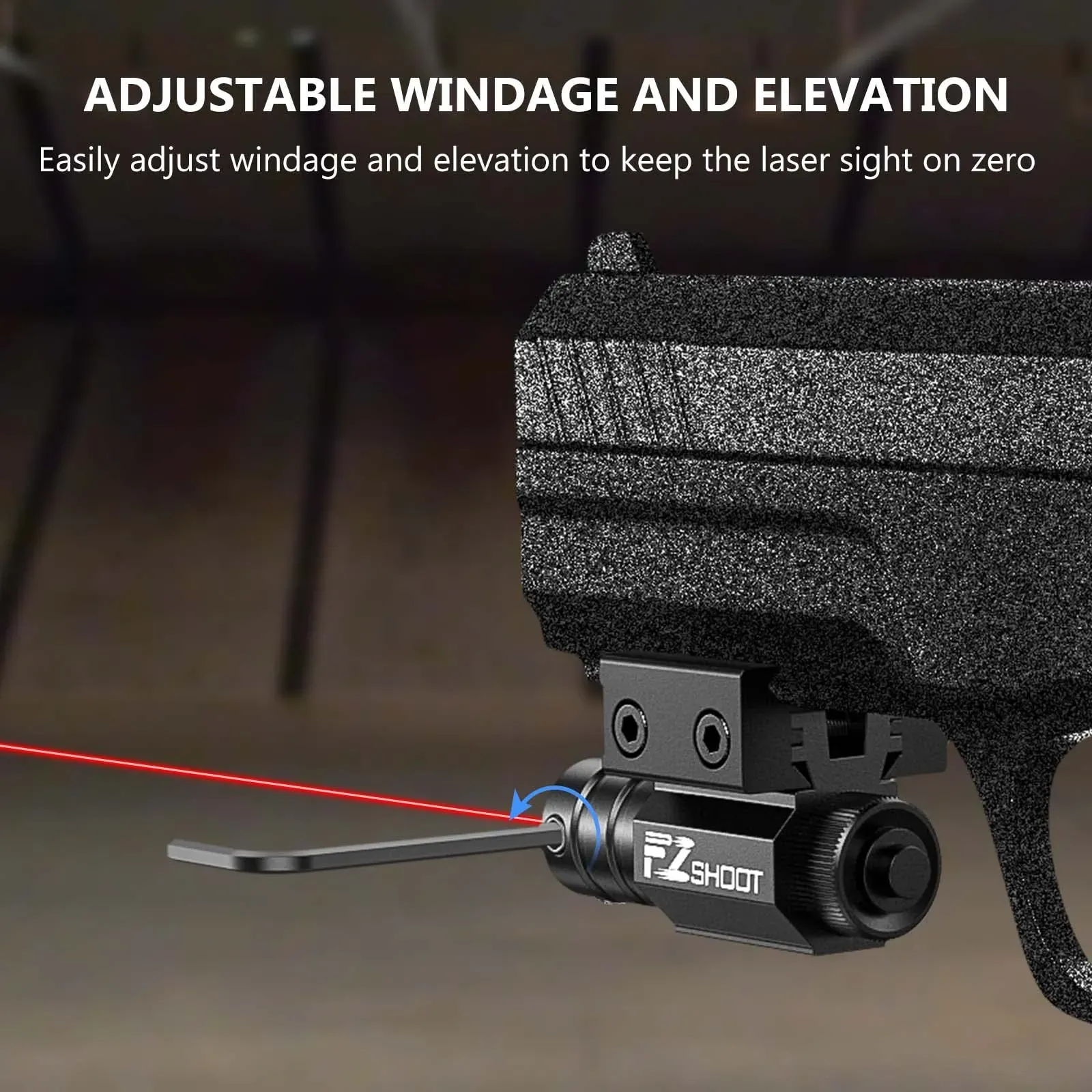 2024 EZshoot Tactical Red Laser Pistol Rifle Sights, Compact Sight with ...