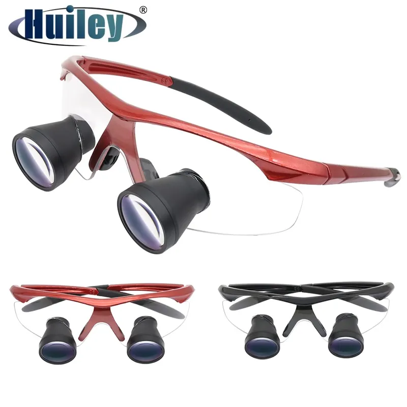 33-46cm 2.5X/3.5X Dental Binocular Magnifier Clear Optical Glass Lens ...