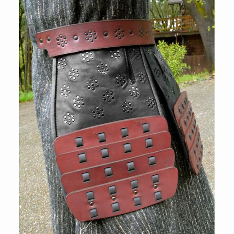 Medieval Renaissance Ronin Samurai Leather Faulds Large Belt Viking ...