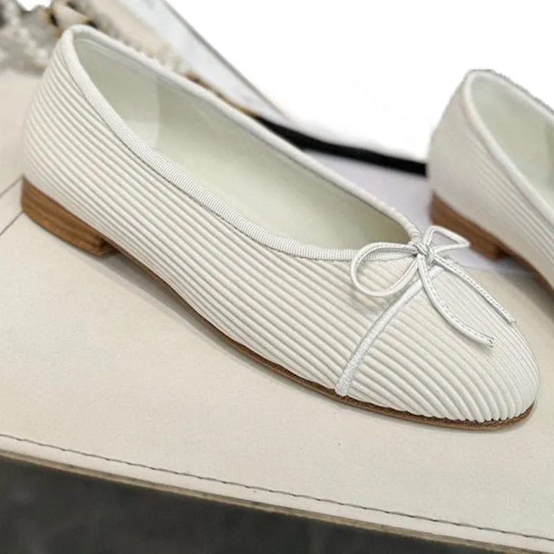 Designer Leather Ballet Ballet Shoes For Women Spring/Autumn Fashion ...