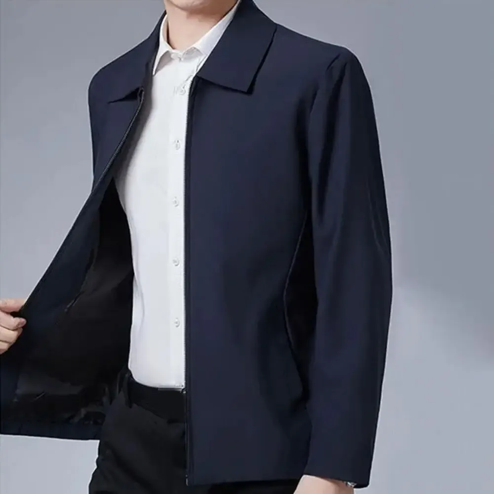 Two Side Zipper Pockets Mens Jacket Soft Straight... From Ddmymaster ...