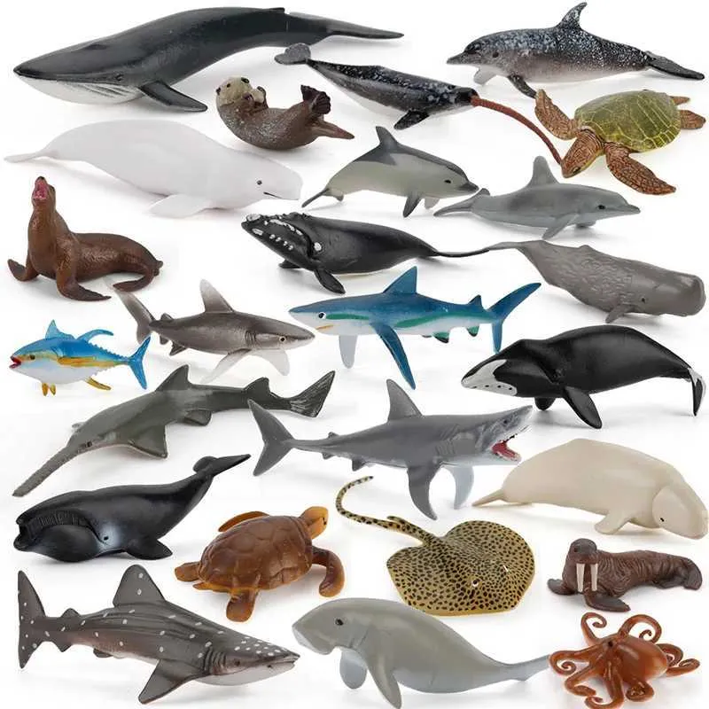 Mini Marine Animal Action Diagram Dead Set Ocean World Teaching Aid For ...