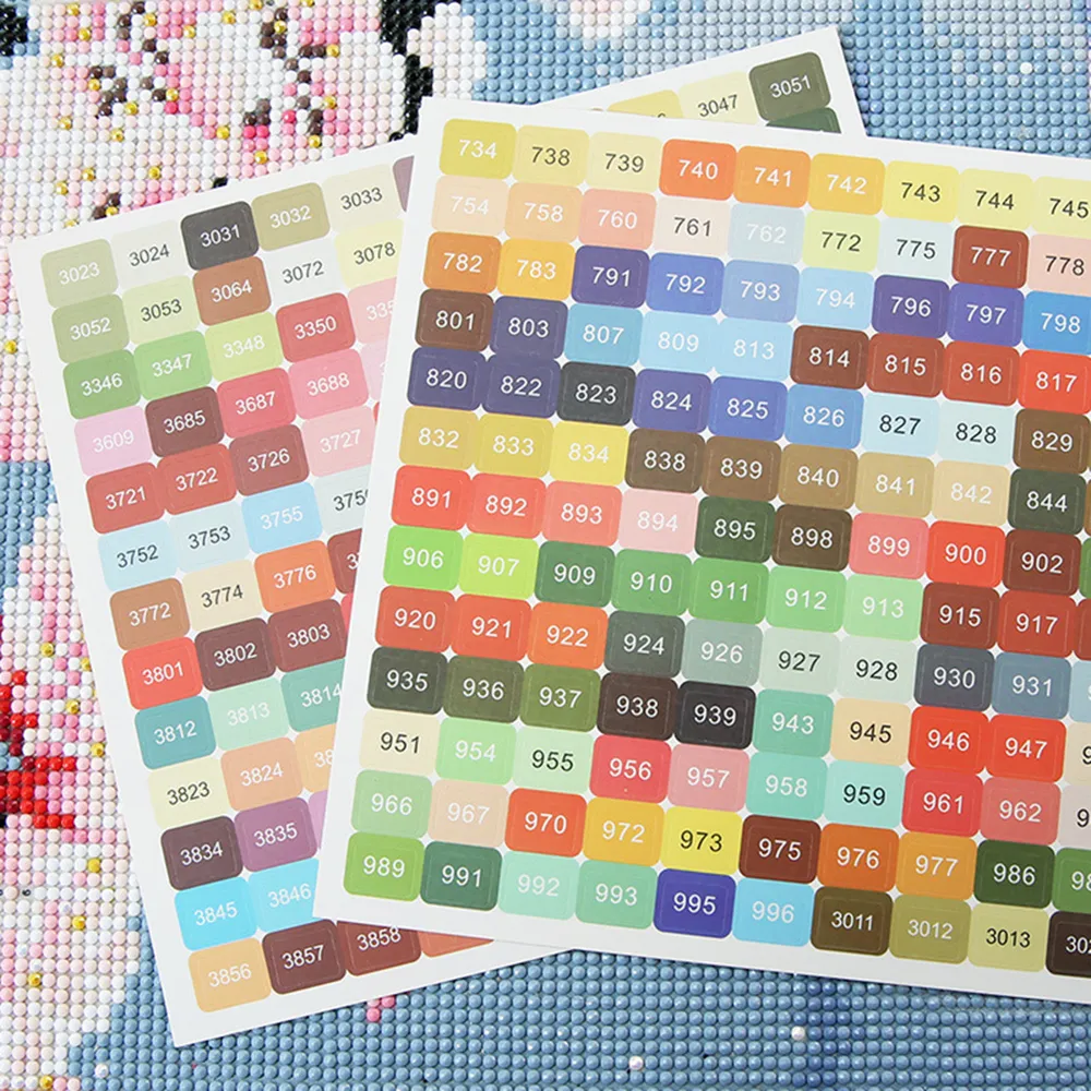 DHgate.com:DMC Color Number Stickers for Diamond Painting: Organize ...