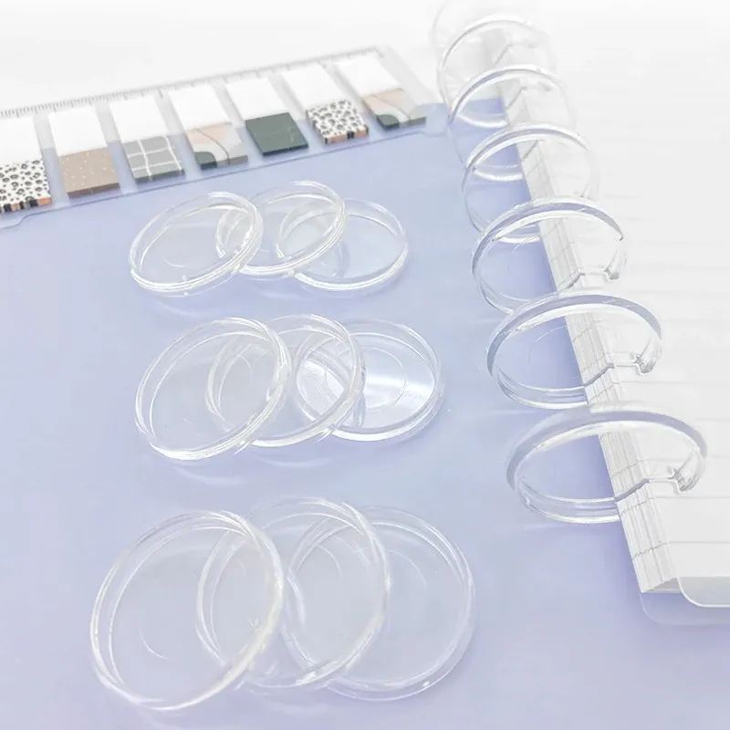 Super Clear Binding Disc Loose Leaf Planner Disc Bound Notebook Discs ...