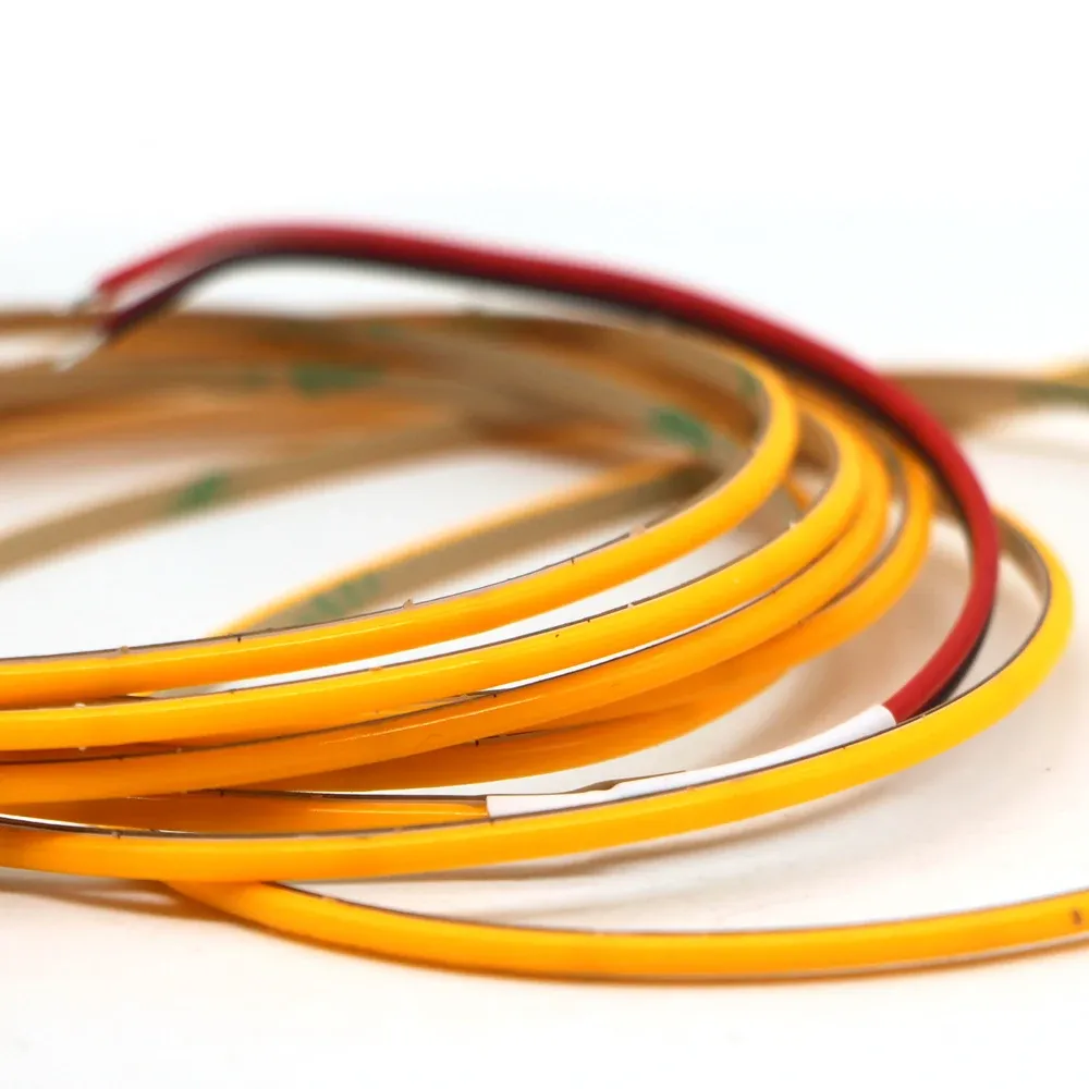 Super Thin 3MM PCB COB LED Strip Light Soft Flexible 12V Light Bar ...