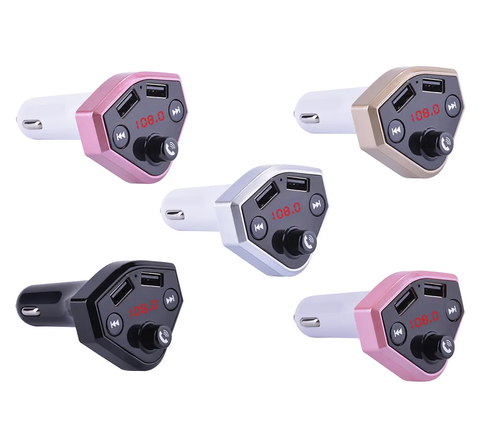 Bluetooth MP3 Player Car Adapter: Fast Charge Dual USB Port, Car MP3 ...