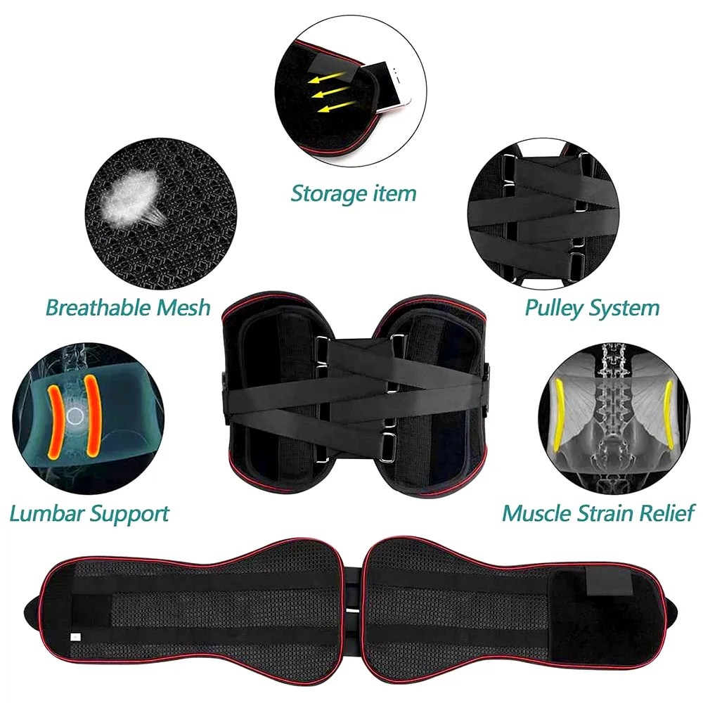 JIANKYD Lumbar Support Belt for Adults, Adjustable Neoprene Waist ...