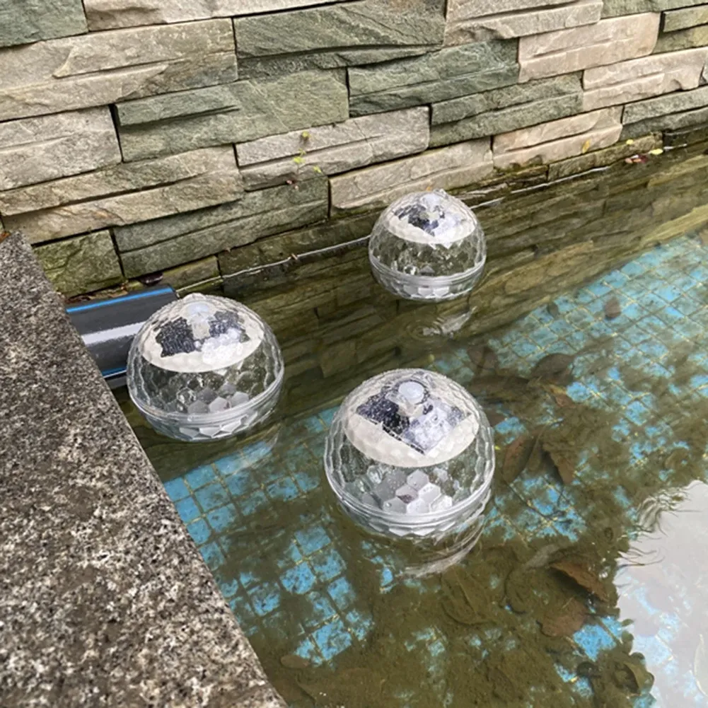 Solar Powered Floating Pond Light: Waterproof LED Ball Lamp For Garden ...