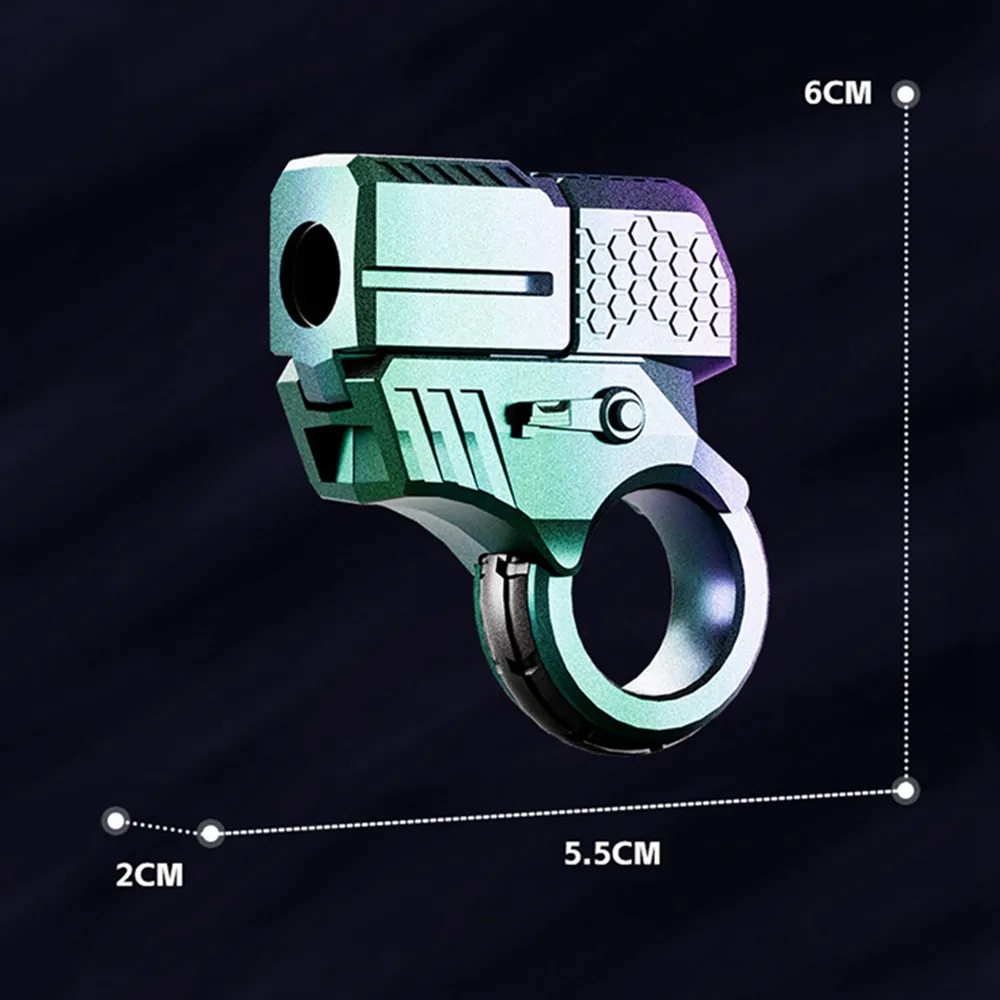 Metal Fidget Spinner Gun EDC Alloy Hand Spinner For Anxiety & Stress ...