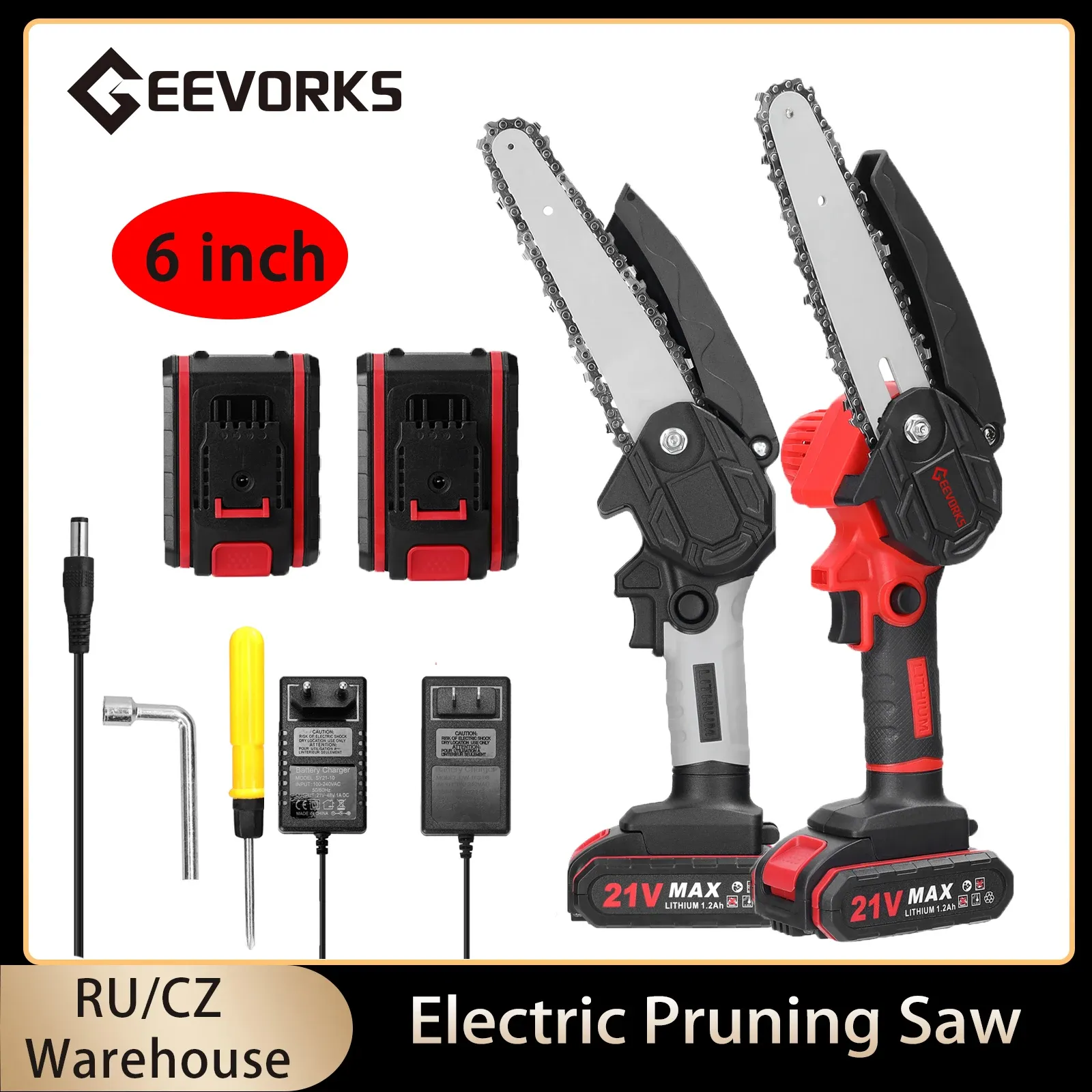 DHgate.com:Geevorks Electric Pruning Saw - 6-inch 21V Cordless Mini ...