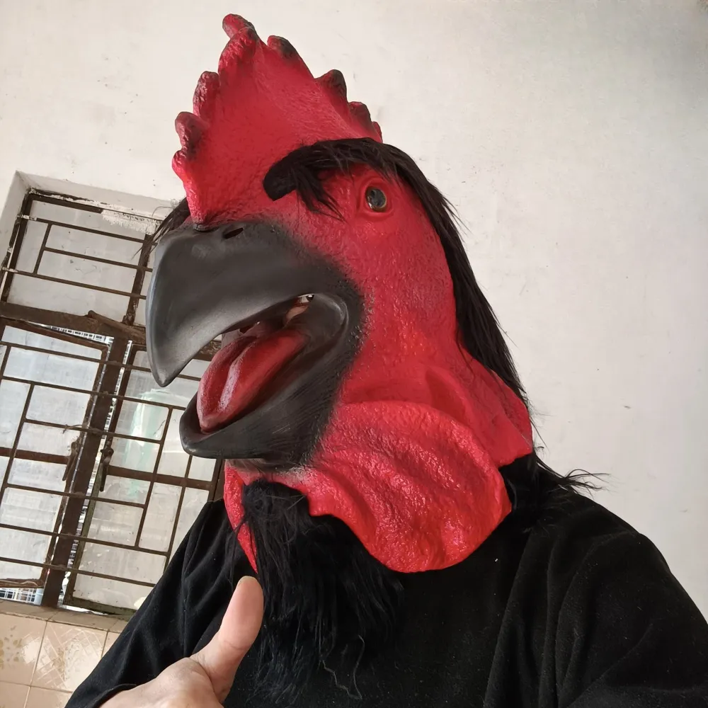 rooster head red part