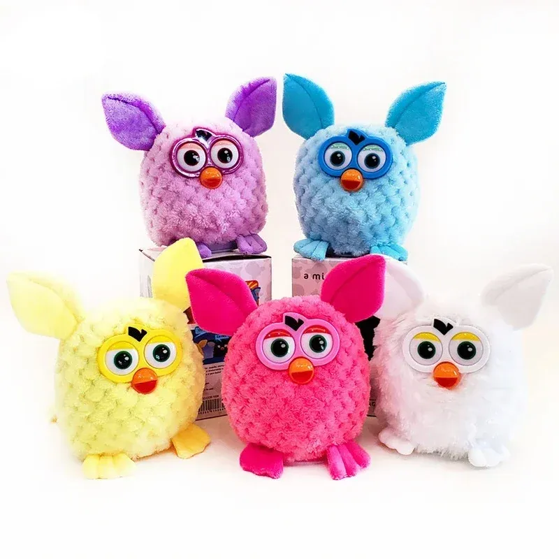Hasbro Furby Doll Plush Toys Talking Recording Owl Party Rockers Series ...