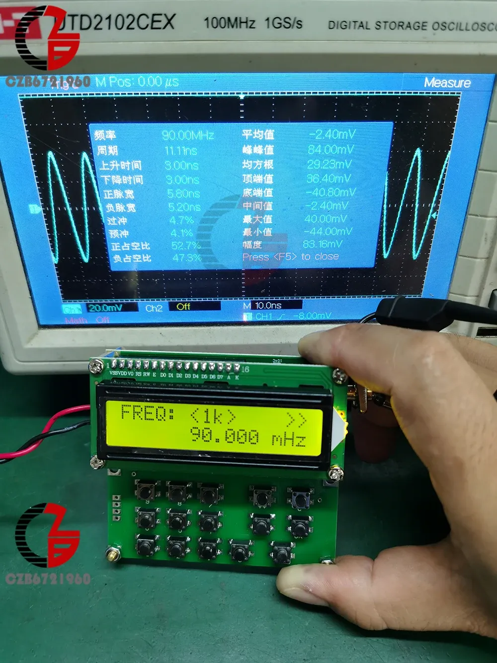ADF4351 DDS arbitrary waveform generator with VFO Variable Frequency ...