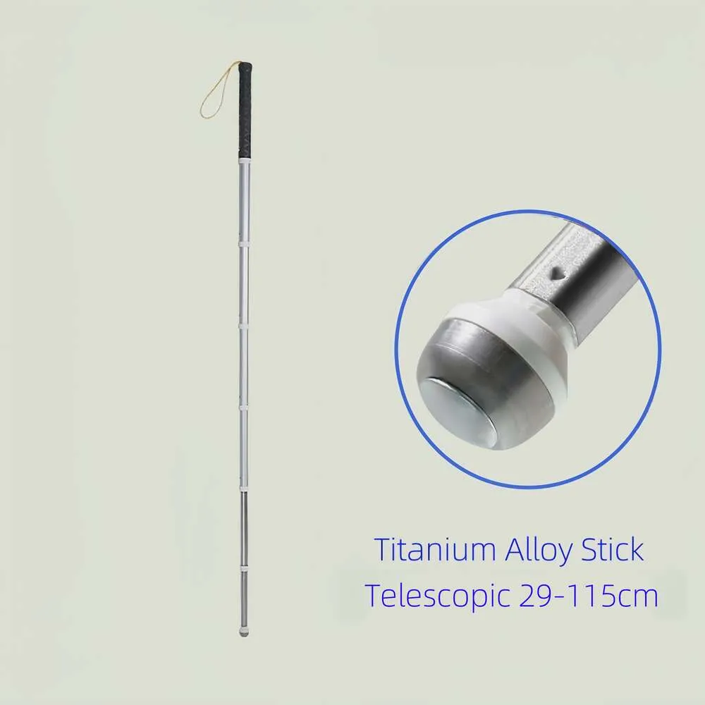 Sier Titanium Retractable Cane 29-115cm Telescopic Trekking Pole ...