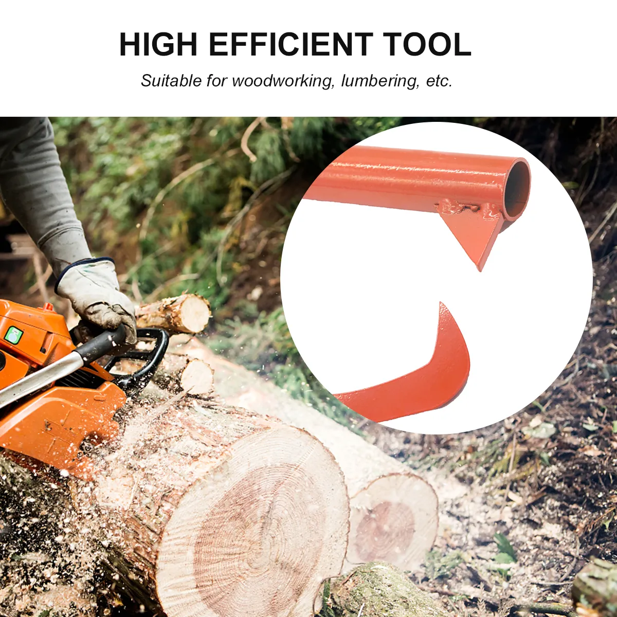 Heavy-Duty Steel Cant Hook Log Lifter for Timber Handling Handle Not ...