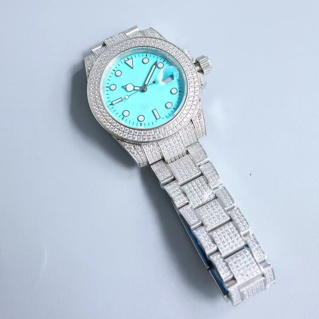 Designer Luxury Mens Automatic Mechanical Watch With Blue Ceramic Bezel ...