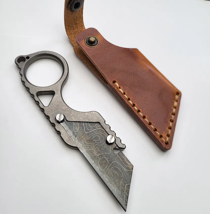 Premium Titanium Paper Cutter EDC with Trapezoidal Blade - Shop Now ...