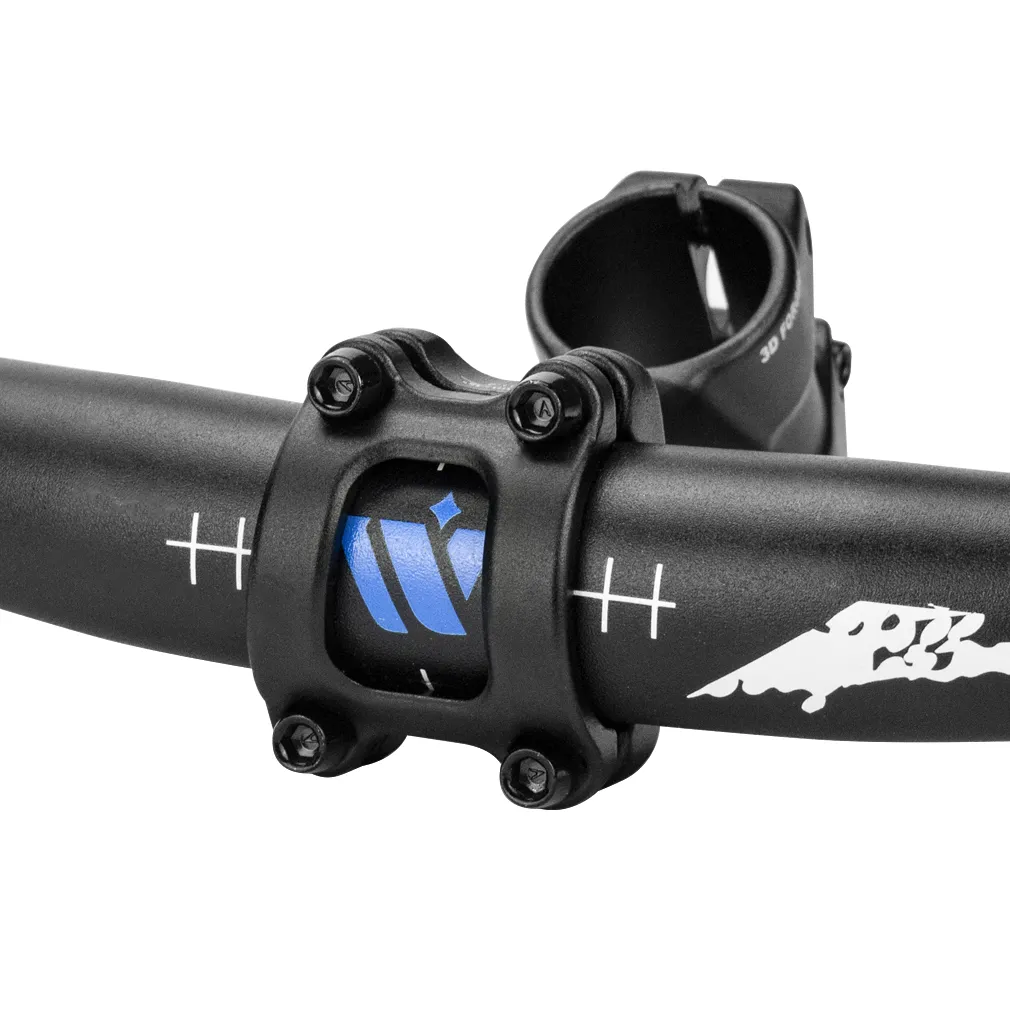 WAKE Bicycle Stem 45 Degree 90mm Aluminum Alloy 31.8mm Handlebar MTB ...
