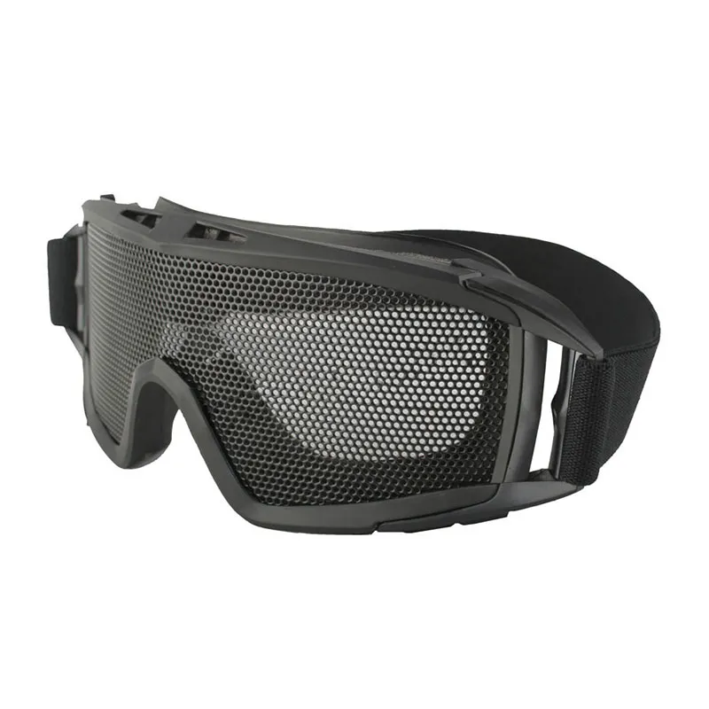 Tactical Steel Mesh Goggles Eye Protection for Airsoft, Milsim, Hiking ...
