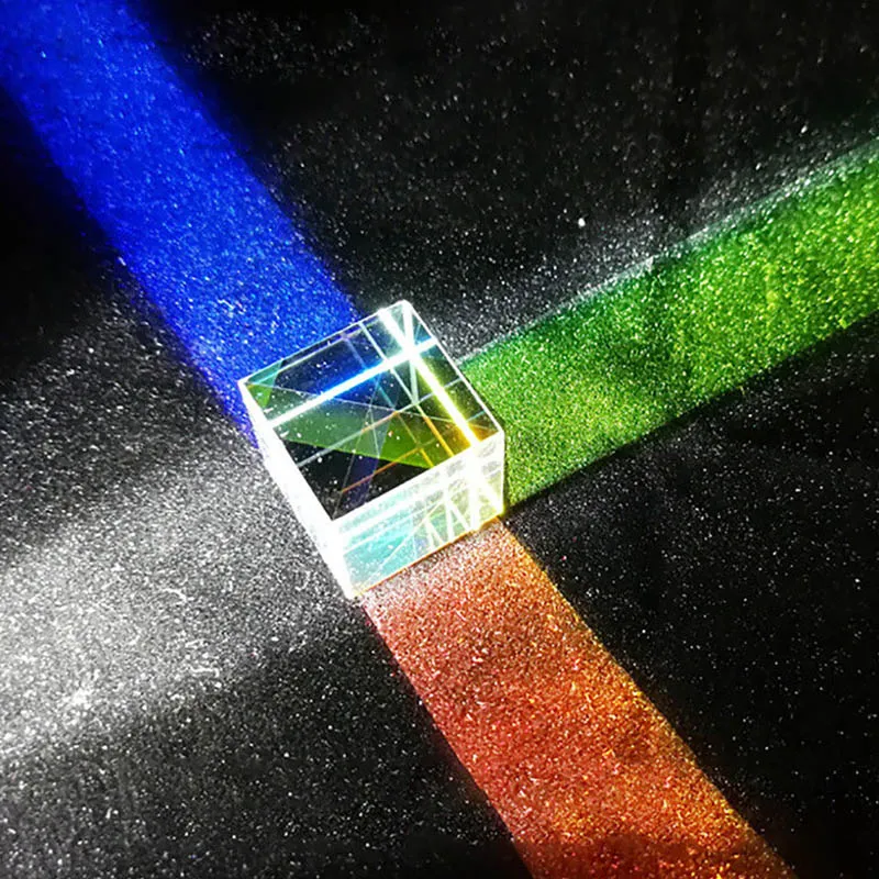 Optical Glass Dichroic Cube Prism RGB Combiner Splitter For Physics ...