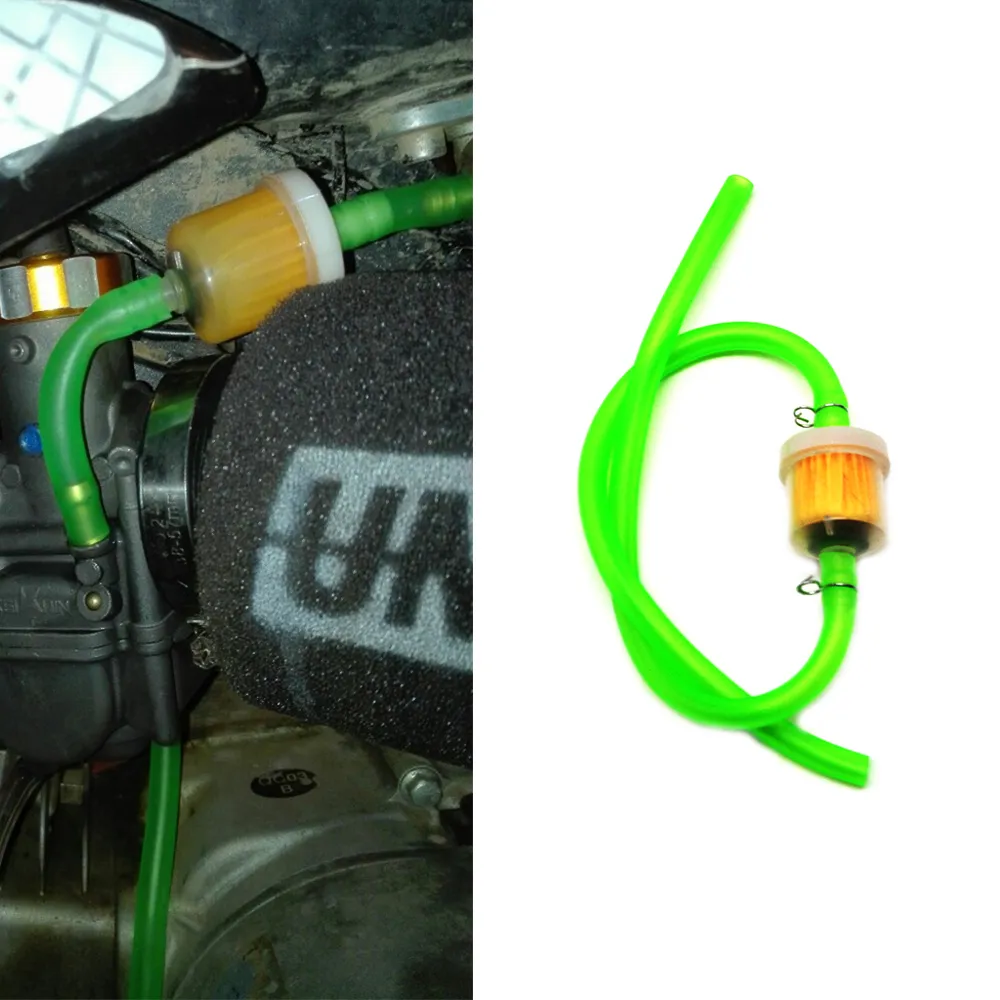 Alconstar 6mm Motorcycle Gas Fuel Filter Petrol Hose Line 39.4 in with ...