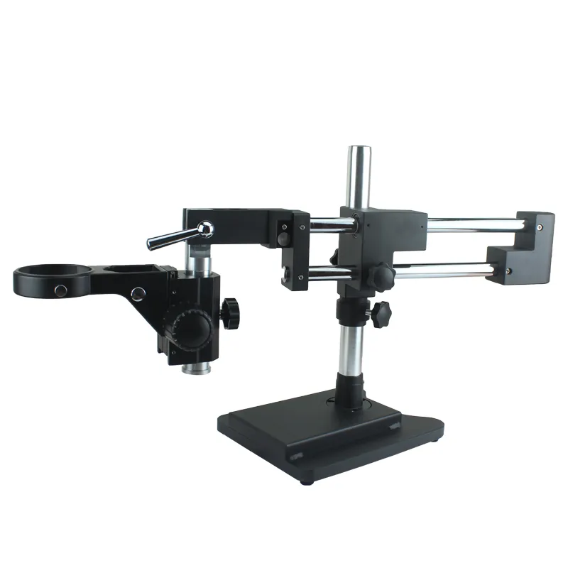 Double Boom Lab Industrial Zoom Trinocular Stereo Microscope Stand ...