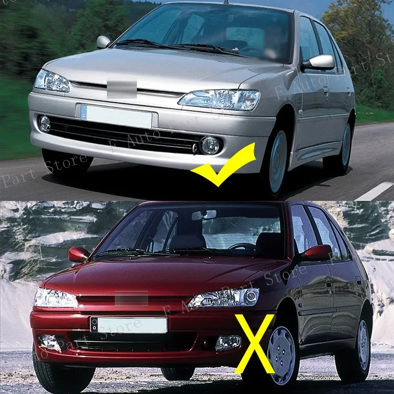 Foglight Assembly Front Bumper Fog Light For Peugeot 306 1999-2002 Pair ...